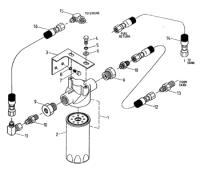 China 00400167 HYD CONNECTOR Case parts 7000, 7700, A7700 for sale