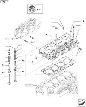 China 504190831 CYLINDER HEAD GASKET Case parts F5CE5454G A001, F5AE9454K A002, TV380, 445, F5AE9454L A002, SV250, 420CT, F5AE9484A A001, F5AE9484A A002, FARMALL 75C, F5AE9484A A003, 121E SERIES 3, F5AE5484C A002, F5AE9484A A004, 321E SERIES 3, 445... for sale
