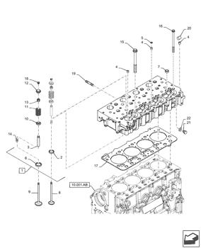 China 504385846 CYLINDER HEAD,4 Cylinder Case parts TV380, SV250, SV300, TR320, F5CE5454B A005, F5CE5454C A003, F5CE5454G A001, SR220, SR250 for sale