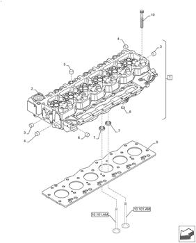 China 5801418588 CYLINDER HEAD GASKET Case parts F4HFE6132 A003, F4DFE613N B006, F4HFE6132 A014, F4HFE613F A012, F4HFE613J A006, F4HFE613J A017 for sale
