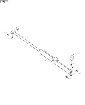 China 87267726 CYLINDER,Double Acting, 38.1mm Rod, 723.9mm Stroke Case parts PATRIOT 3340, 3230, PATRIOT 4440, 3330, 4420, 2240, 4430, PATRIOT 2250, PATRIOT 3240, SPX3320 for sale