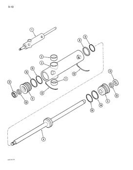 China 63864C93 CYLINDER,25.4mm Rod, 203.2mm Stroke Case parts 5488, 2022, 1822, 5088, 5288 for sale