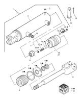 China 849285 CYLINDER,76.2mm Bore Dia Case parts SBX530, SBX550, SBX520, SBX540 for sale