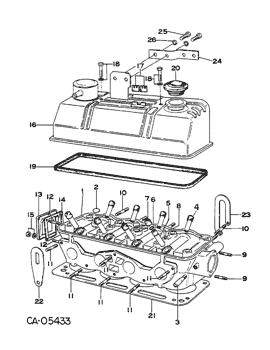 China 1014086C1 CYLINDER HEAD GASKET Case parts 284 for sale