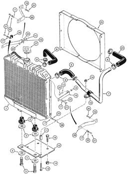 China 109612A1 RADIATOR Case parts 1825 for sale