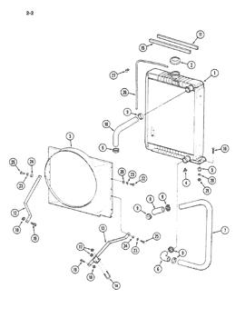 China 1252643C1 RADIATOR Case parts 1620 for sale