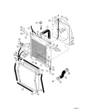 China 252930A1 RADIATOR Case parts 1845C, 1840 for sale