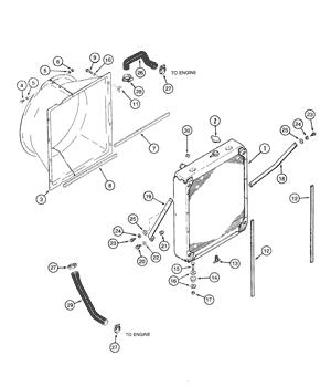 China 1547946C3 RADIATOR Case parts 2344 for sale