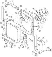 China 222892A5 RADIATOR Case parts C70, C80, CX70, C90, CX80, C100, CX90, CX100 for sale