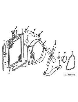 China 539567R2 RADIATOR Case parts 574, 2500 for sale
