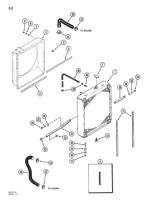 China 100393A1 RADIATOR HOSE,660.00 mm Case parts 1688, 1680 for sale