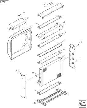 China 11LQ-35021 RADIATOR Case parts 1221F for sale