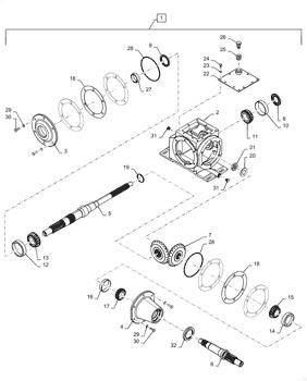 China 170253R91 ROLLER BEARING Case parts 966, HYDRO 100, 6140, 5140, 1066, 7140, HYDRO 186, 3488 for sale
