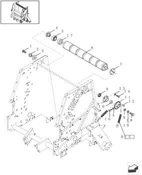 China 86637321 ROLLER Case parts RBX451 for sale