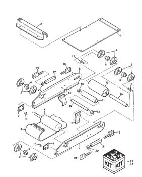 China 86641590 ROLLER Case parts BTX11 for sale