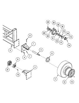 China 1027676 ROLLER BEARING Case parts 2400 for sale