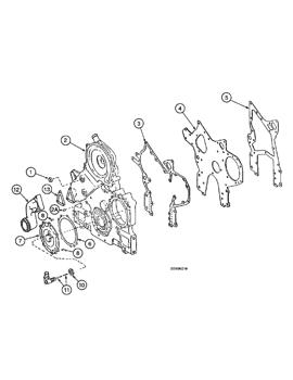 China 243784A1 COVER ASSY Case parts DTI-466, DTI-466B, DTI-466C, D-436, DT-436, D-466, DT-466, DT-466B for sale
