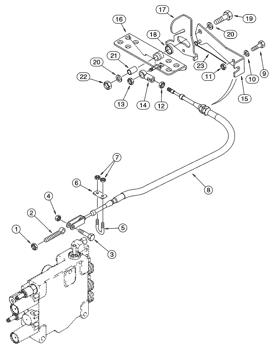 China 253887A1 CABLE Case parts 75XT, 85XT, 90XT, 95XT for sale