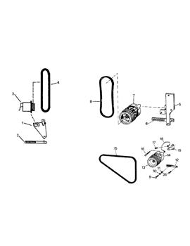 China 06-1464 BELT SET Case parts STEIGER for sale