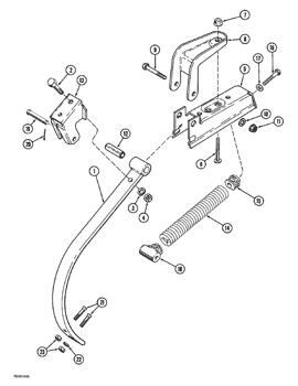 China 137476A1 CLAMP Case parts 4300, 4450, 4400 for sale
