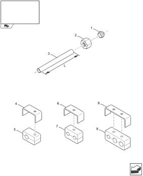 China 457546 CLAMP Case parts 9230, 9240, 7010, LB433R, LB433S, 7120, 9010, AFX8010, 7230, 7240, 8010, 8230, LB333P, LB333R, 8240, LB333S for sale