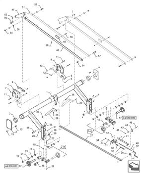 China 47880200 CLAMP Case parts TM255 for sale