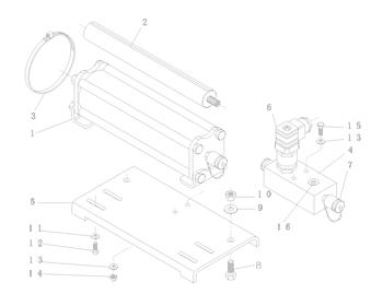 China 0000907676 CLAMP Case parts A7700 for sale