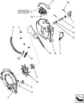 China 413842A1 HOUSING Case parts 1265, 1230, 1200, 1240, 1200PT, 1250, 1260, 1220, 1210 for sale