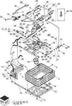 China 86556264 HOUSING Case parts 580N, 580SN, 6130, 580SN WT, 580N EP, 570N EP, 7130, 590SN, WDX1101, WDX1701, WDX901, WDX1002S, 580SM, WDX1202S, 580SM+, 5130, 590SM, 590SM+, 580M for sale