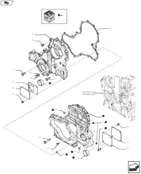 China 504240750 HOUSING Case parts F5AE9454K A002, F5AE9454L A002, F5AE9484A A002, F5AE9484A A003, 121E SERIES 3, F5AE9484B A002, 21E SERIES 3, F5AE9484B A003, F5AE9484G A003, 221E SERIES 3, F5AE9484G A005, FARMALL 65A, 321E SERIES 3, ... for sale