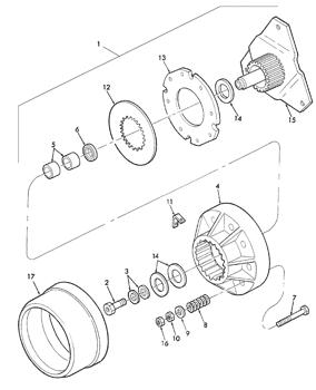 China 849376 CLUTCH DRIVING PLATE Case parts SBX530, SBX550, SBX540 for sale