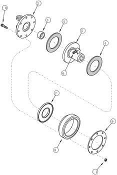 China 224584A2 CLUTCH PLATE Case parts 1020, 1010 for sale