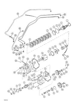 China 124303A1 CLUTCH HOUSING Case parts 7250, 8910, 8920, 7210, 8930, 7220, 8940, 7230, 8950, 7240 for sale