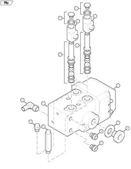 China 340489A1 SOLENOID VALVE Case parts MX135, MX150, MX170, MX100, MX110, MX120 for sale