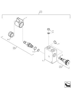 China 84558366 SOLENOID VALVE Case parts RB455, RB465 for sale