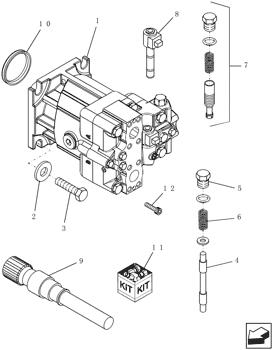 China 84807022 SOLENOID VALVE Case parts 7010, 8010, AFX8010, 9010 for sale
