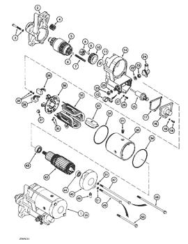 China 104598A1 SOLENOID SWITCH Case parts 621B, 621C, 1150E, 1150G, 9010, 9010B, CX210, 9020, CX210LR, 9020B, 9030, 621D, 9030B, 888, CX240, CX240LR, 1155E, CX290, 680K, 850G, 621 for sale