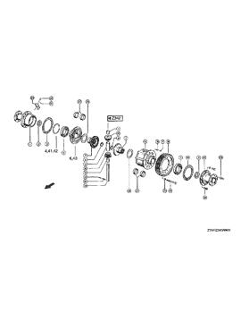 China 03222818 LOCK NUT Case parts 8790 for sale