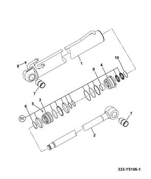 China 333/Y6024 Kit Spare Seal JCB parts for sale