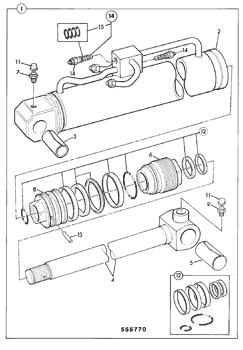 China 991/00115 Kit-seal 65mm rod x 120mm cyl JCB parts for sale