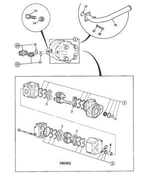 China 20/902900 Pump main hydraulic 16/11.1gpm code 4070 JCB parts for sale