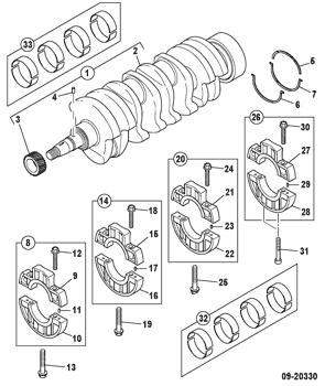 China 02/634004 Cap bearing assembly JCB parts for sale