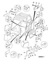 China 162/03031 Handle Exterior Door JCB parts for sale