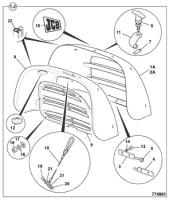 China 331/50483 Cable Bonnet Cable Assy JCB parts for sale