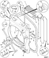 China 30/925545 Radiator 5.5 FPI JCB parts for sale