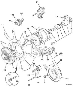 China 02/911554 Cover idler pulley JCB parts for sale