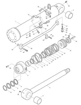 China 2440-9280CKT SEAL KIT;ARM CYL. Doosan parts for sale