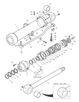 China 440-00257AKT SEAL KIT;ARM CYL. Doosan parts for sale