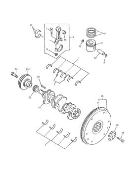 China 897065-9841 BOLT;FLYWHEEL Doosan parts for sale