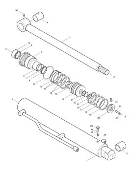 China 03U537-0 WASHER Doosan parts for sale